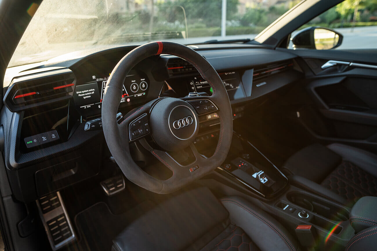 Audi RS3 Saloon - Olymp Cars Marbella - luxury car rental Marbella 🏎